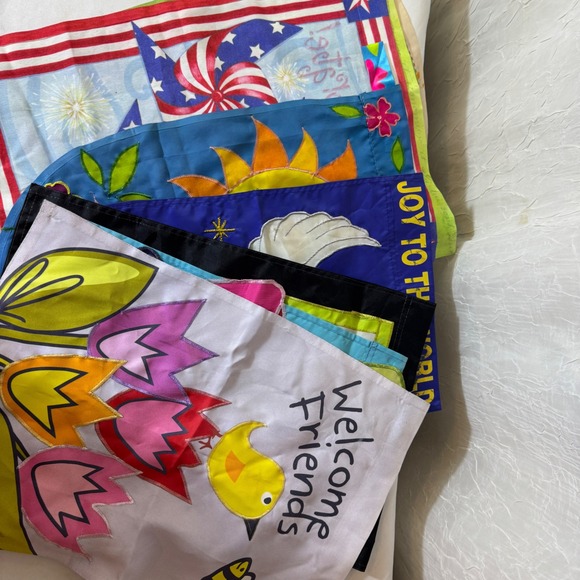 Unbranded | Holiday | Garden Flags Seasonal Bundle 9pc Multicolor ...